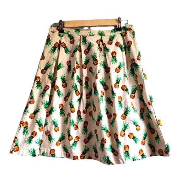 Modcloth | Skirts | Ixia Modcloth Pinup Retro Pineapple Skirt | Poshmark